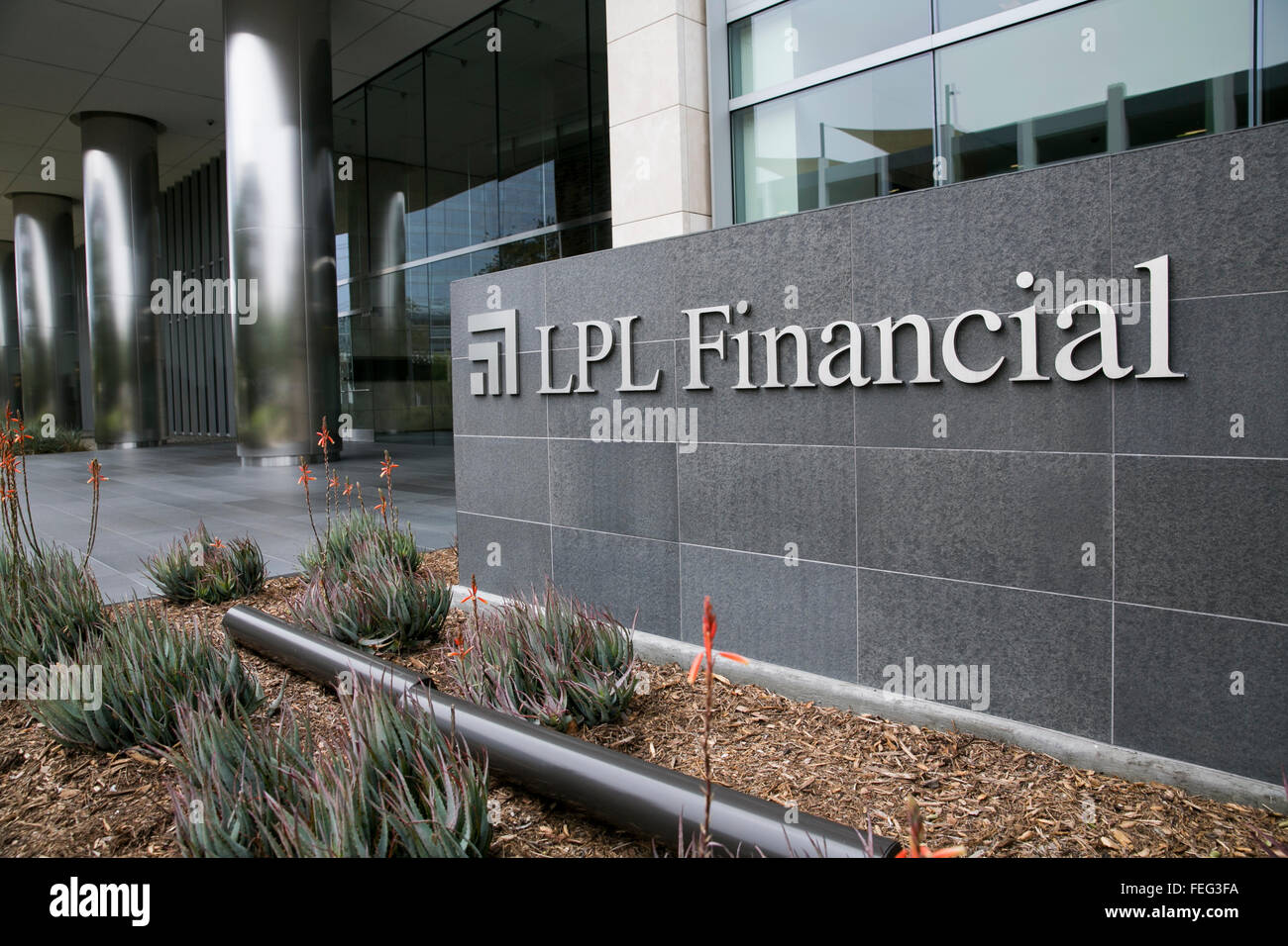 A logo sign outside of a facility occupied by LPL Financial in San ...