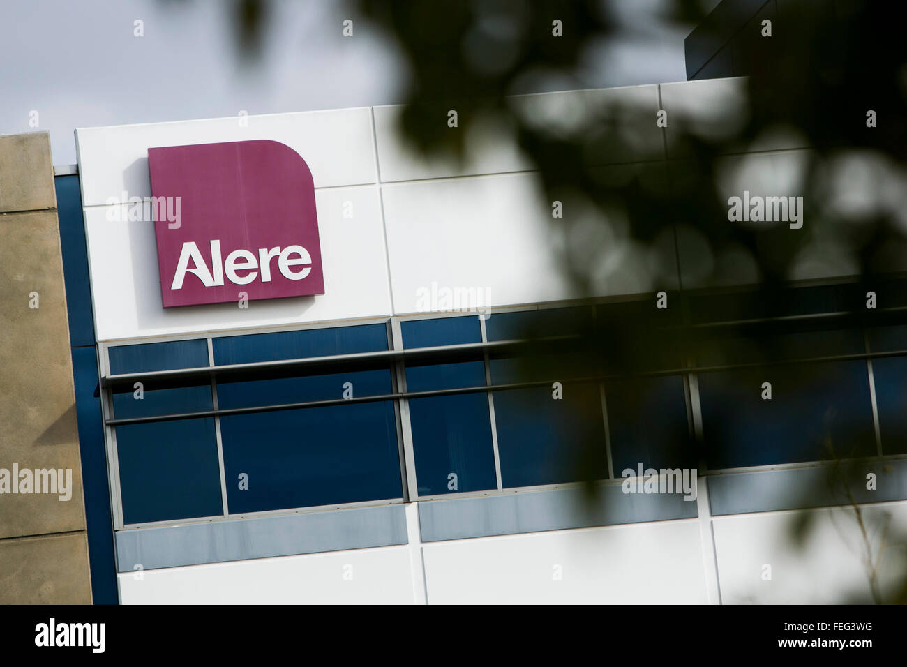 A logo sign outside of a facility occupied by Alere, Inc., in San Diego ...