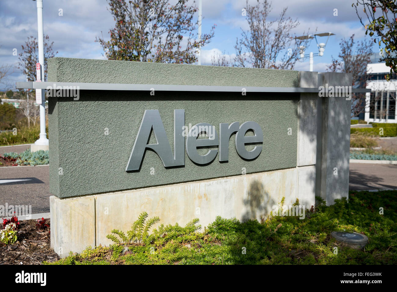 A logo sign outside of a facility occupied by Alere, Inc., in San Diego ...