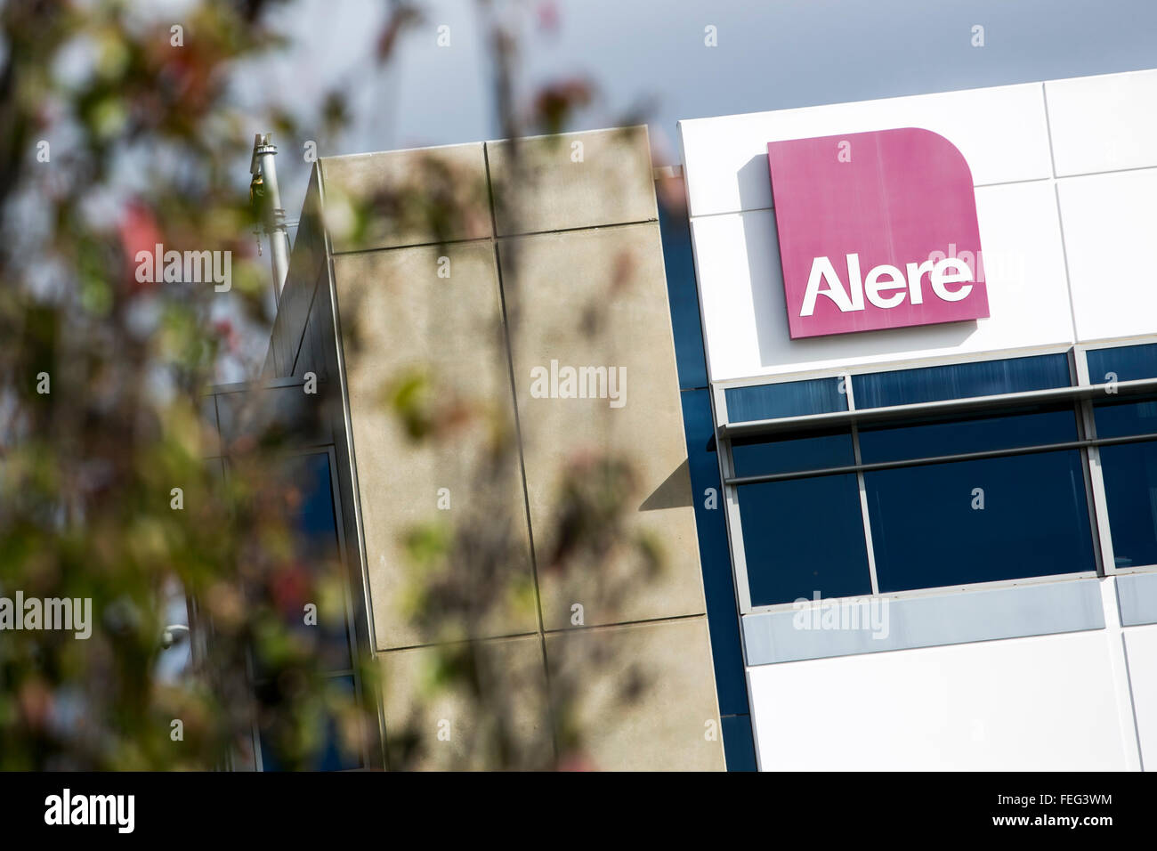 A logo sign outside of a facility occupied by Alere, Inc., in San Diego ...