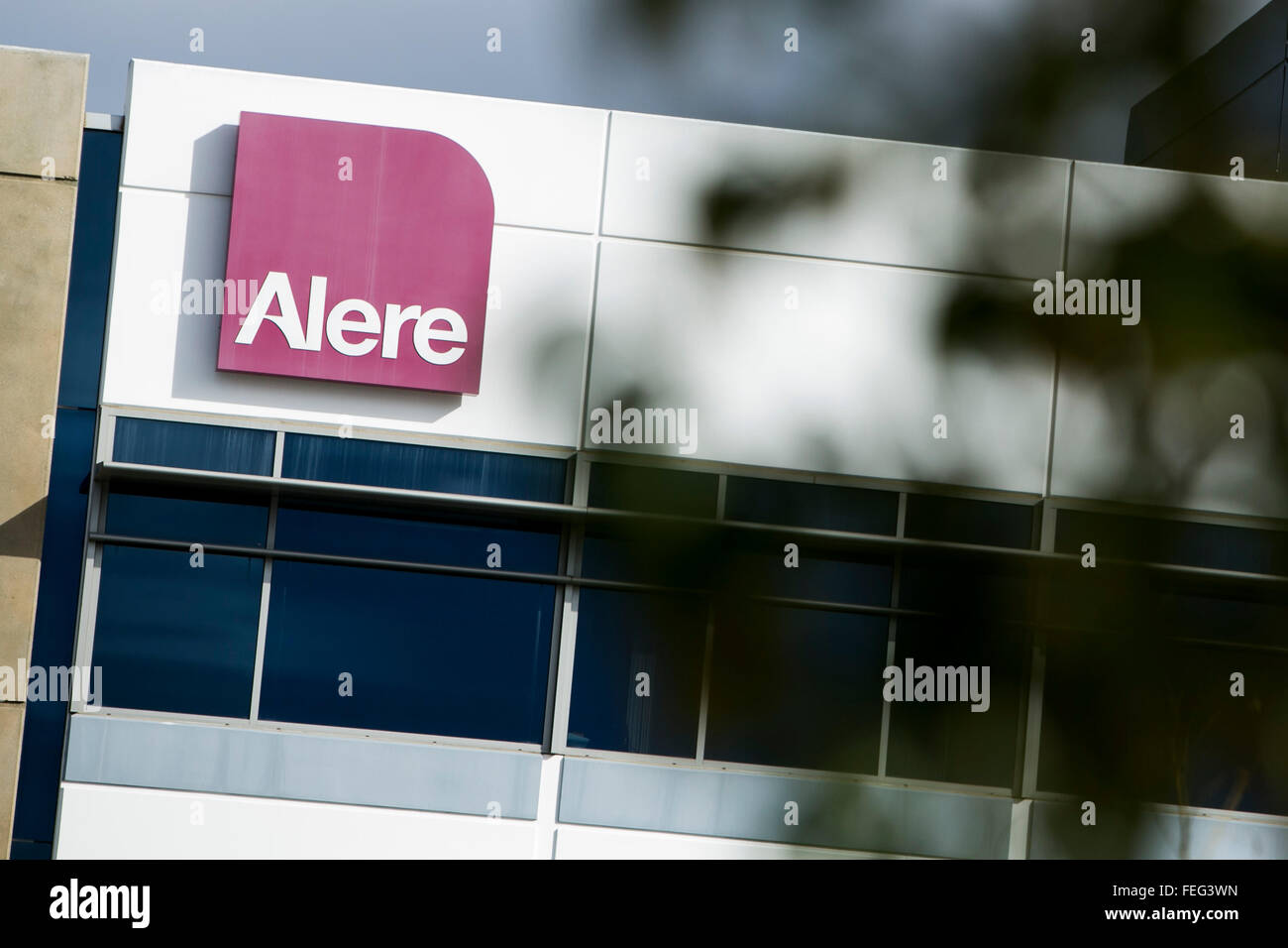A logo sign outside of a facility occupied by Alere, Inc., in San Diego ...