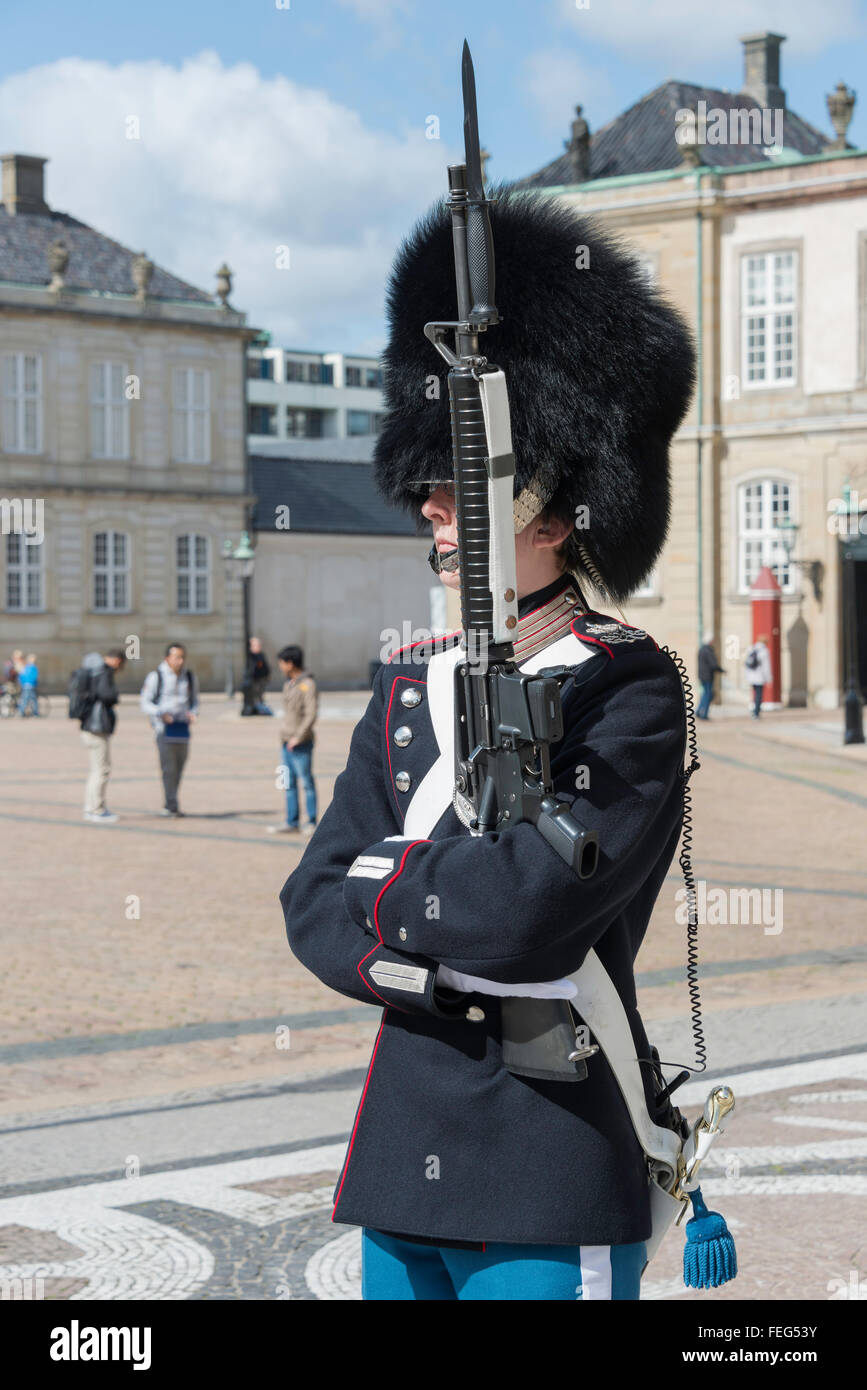 Danish Royal Life Guard, Amalienborg Royal Palace, Royal Palace Square ...