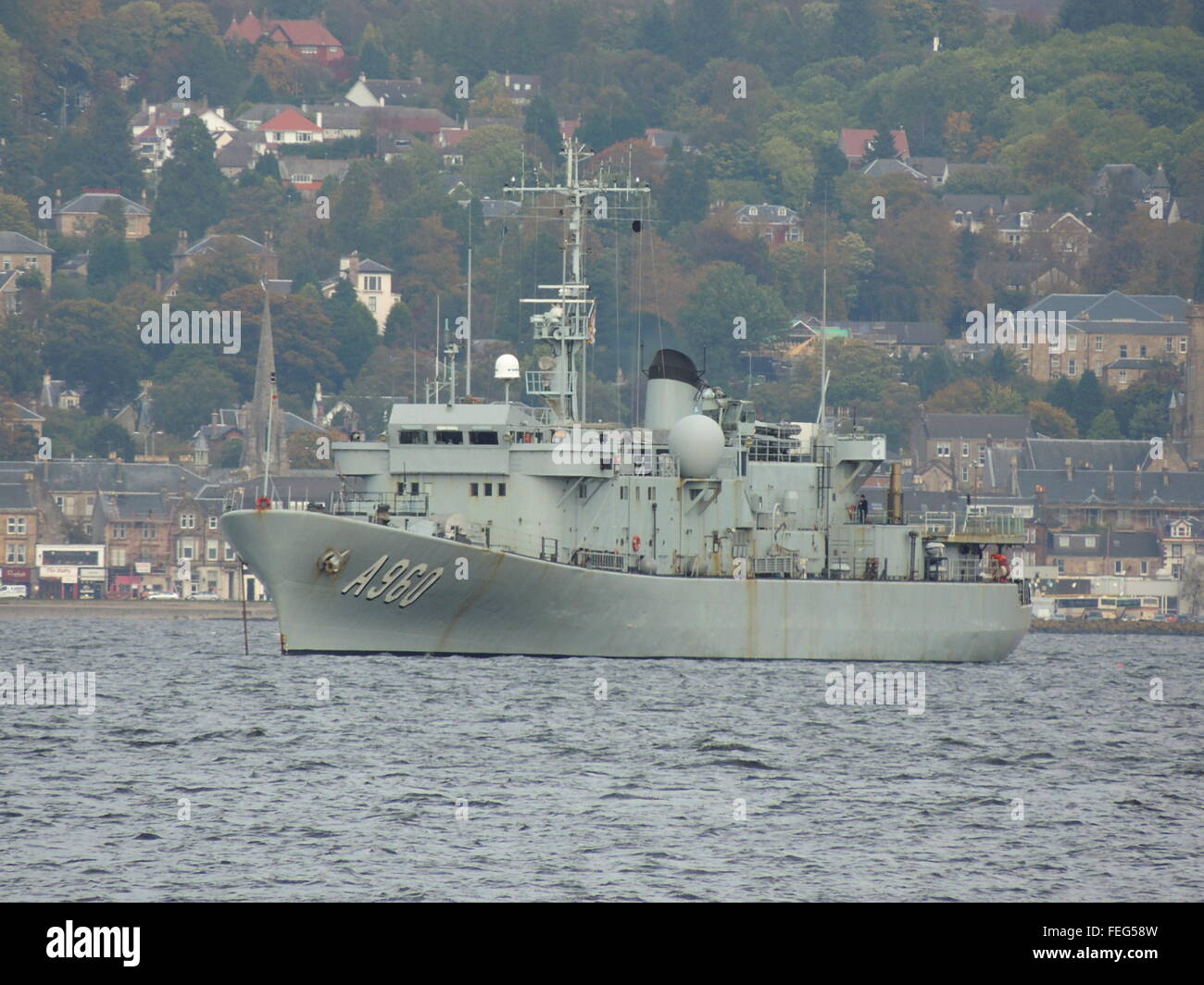 BNS Godetia, a command and logistical support ship of the Belgian Navy ...