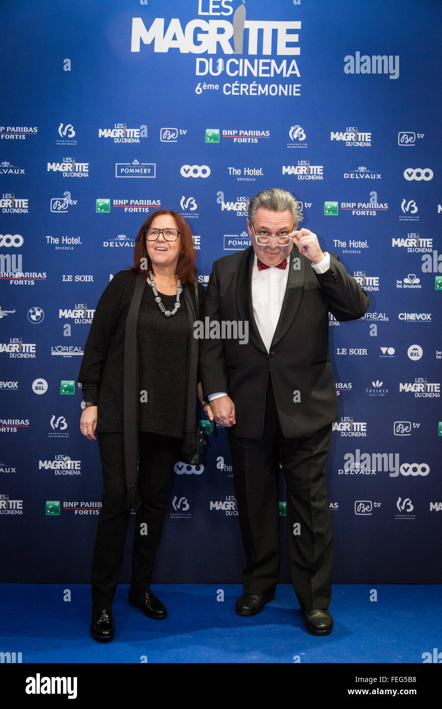 Brussels, Belgium. 06th Feb, 2016. Philippe Reynaert, at the Magritte ...
