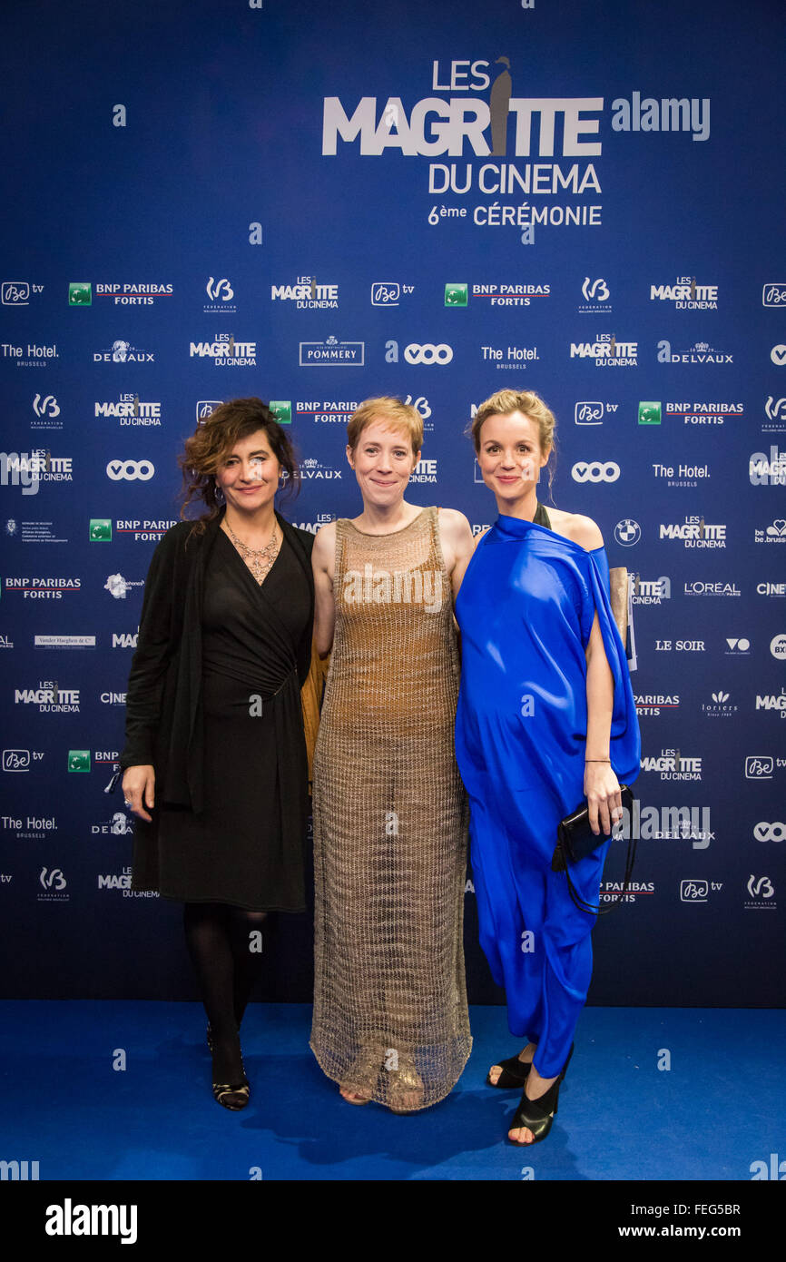Brussels, Belgium. 06th Feb, 2016. Christel Cornil and Stephanie Van ...