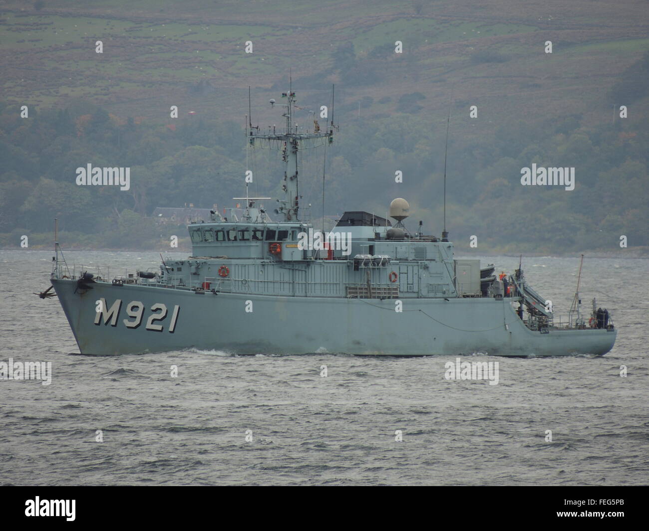 BNS Lobelia (M921), a Flower-class (or Tripartite-class) minehunter of ...