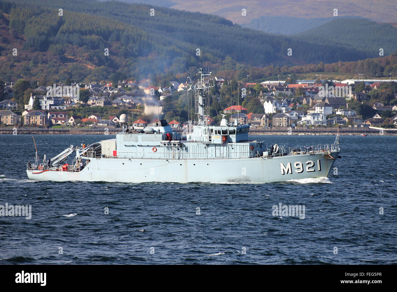 BNS Lobelia (M921), a Flower-class (or Tripartite-class) minehunter of ...