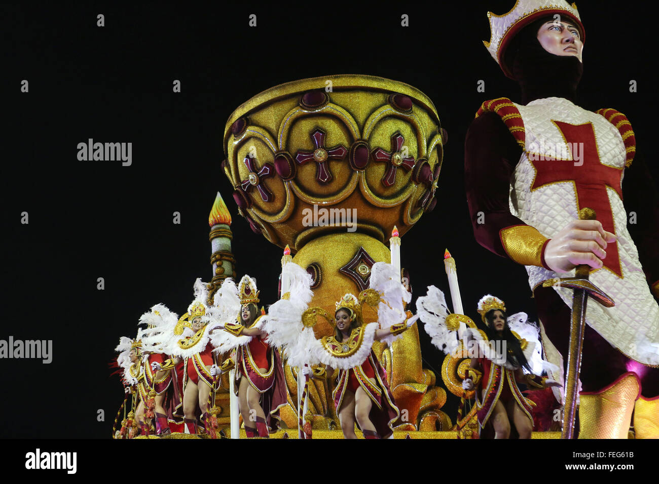 Sao Paulo, Brazil. 6th Feb, 2016. Dancers of Imperio da Casa Verde ...
