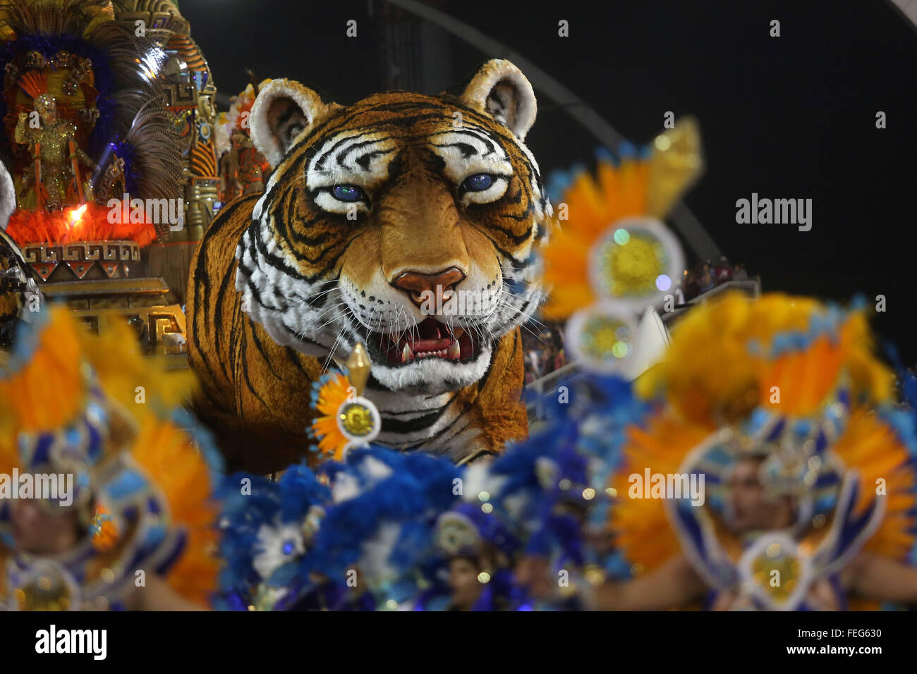 Sao Paulo, Brazil. 6th Feb, 2016. A float of Imperio da Casa Verde ...