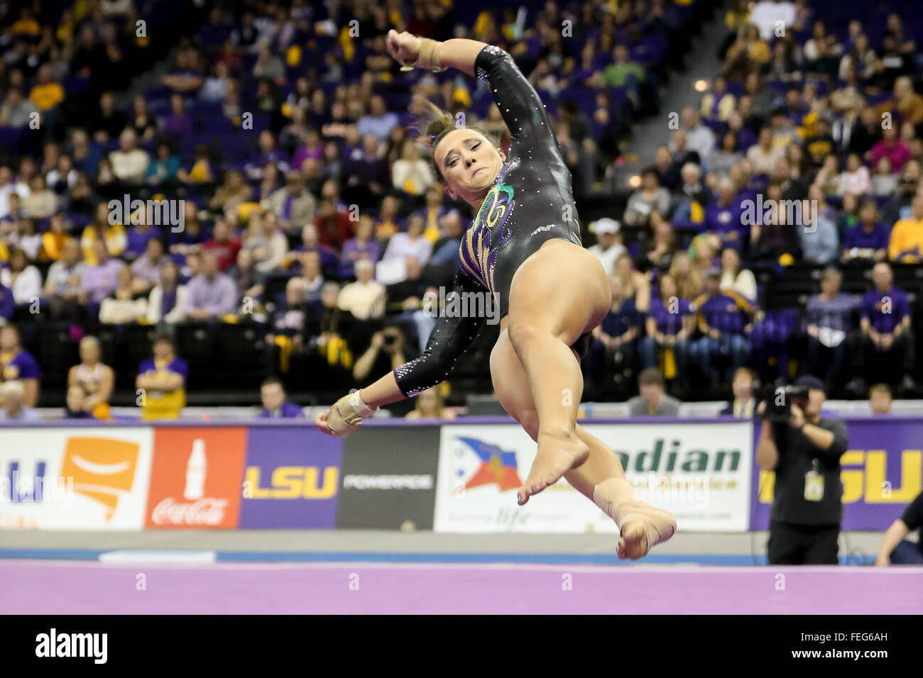 Baton Rouge, LA, USA. 05th Feb, 2016. LSU Tigers Ashleigh Gnat during a ...