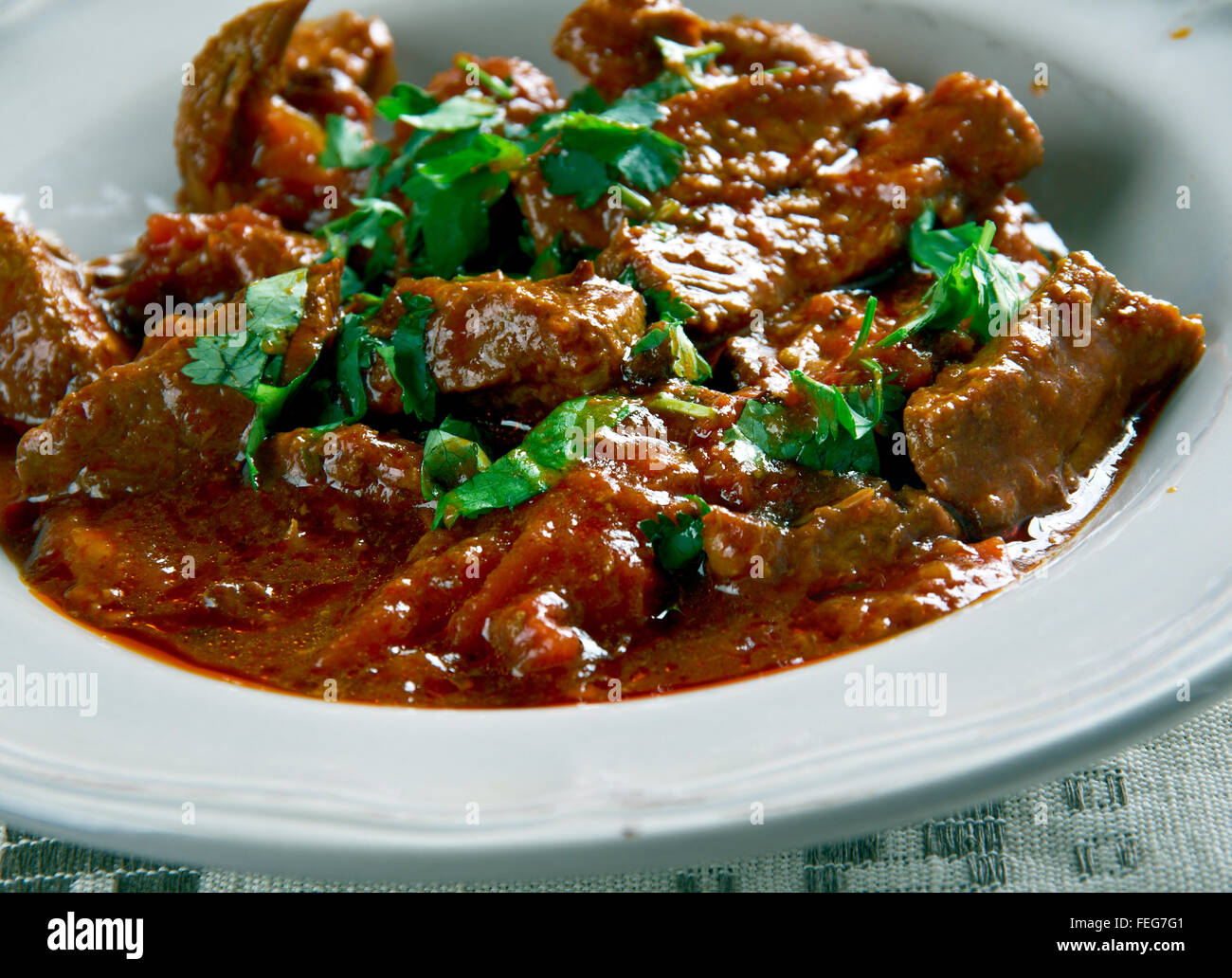 Hungarian beef stew - tokan. close up Stock Photo - Alamy
