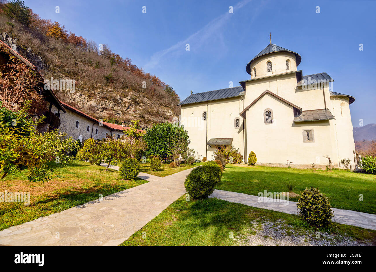 Serbian Orthodox Monastery Moraca, Kolasin,Montenegro Stock Photo - Alamy