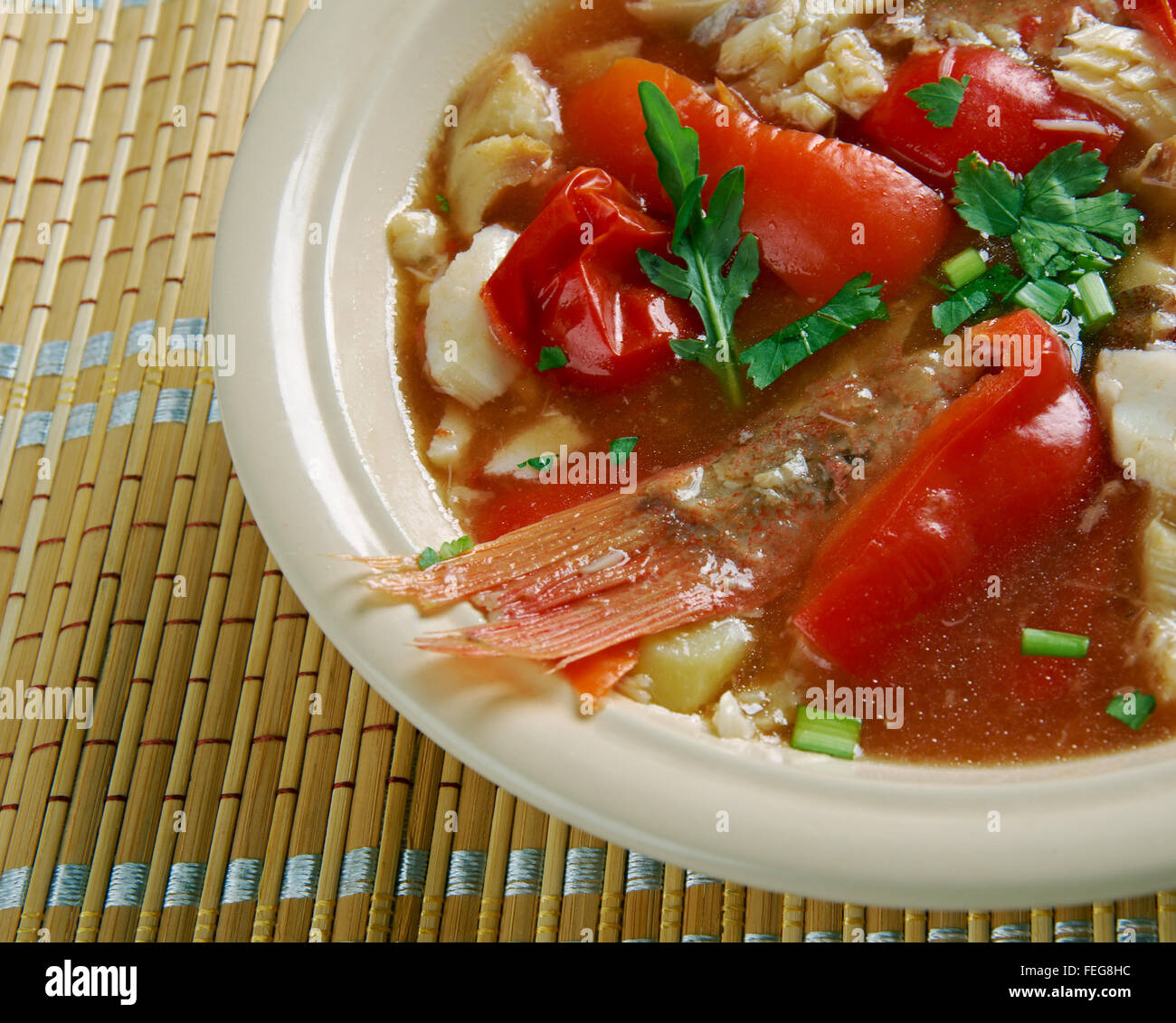 Conch soup - Jamaican Style,What's Cooking America Stock Photo - Alamy