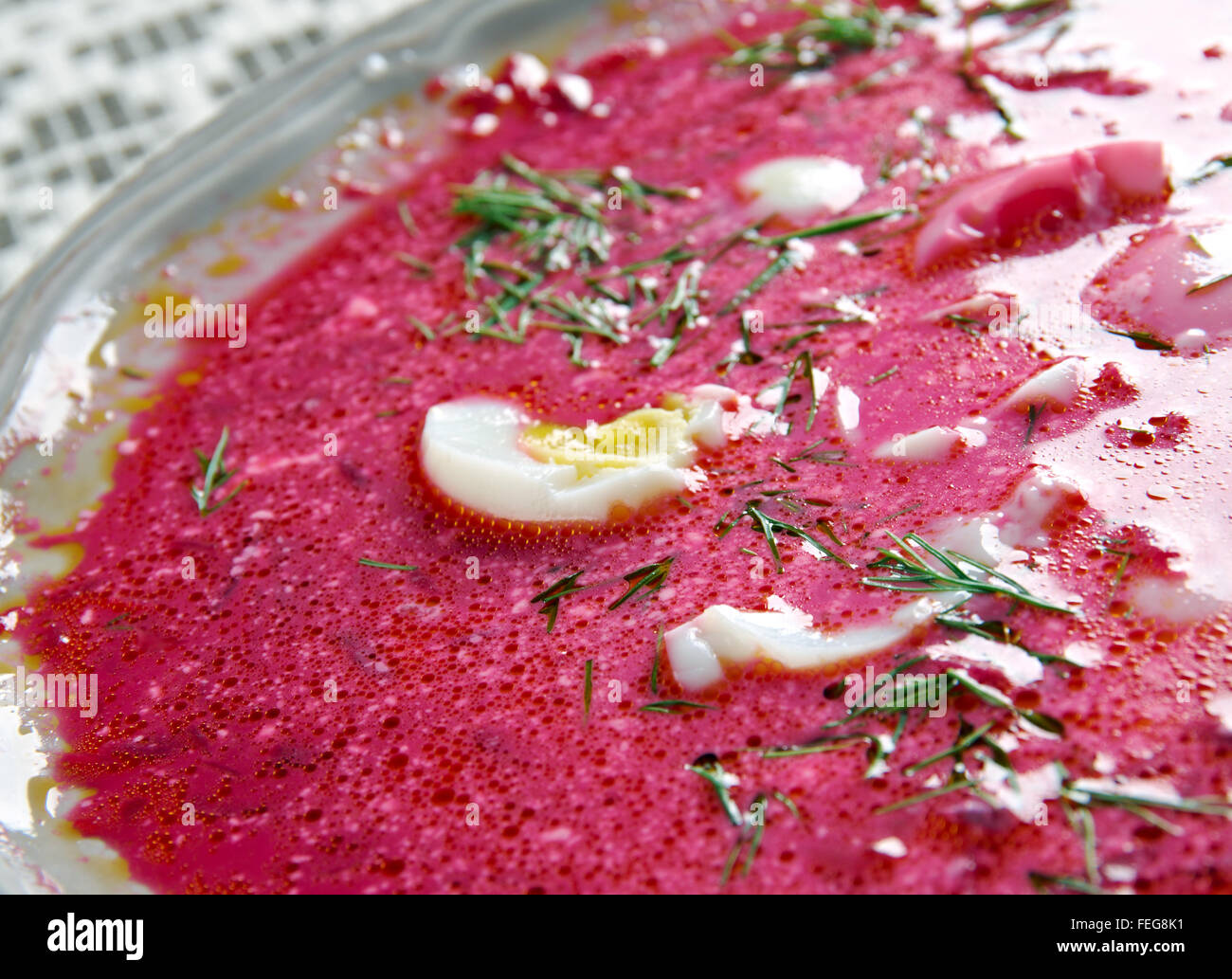 Saltibarschai Lithuanian cold Beet Soup Stock Photo - Alamy