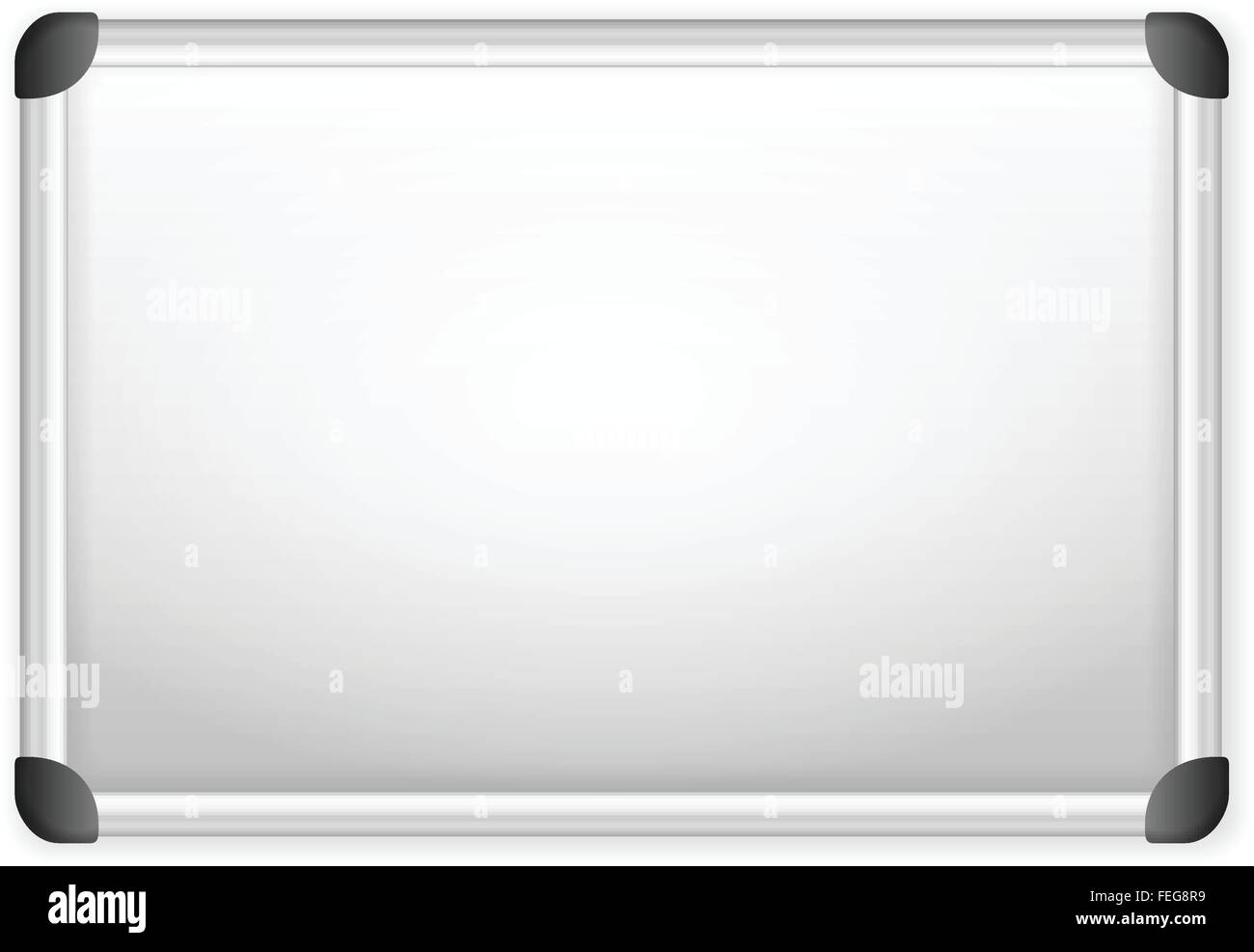Whiteboard on a white background. Vector illustration Stock Vector ...