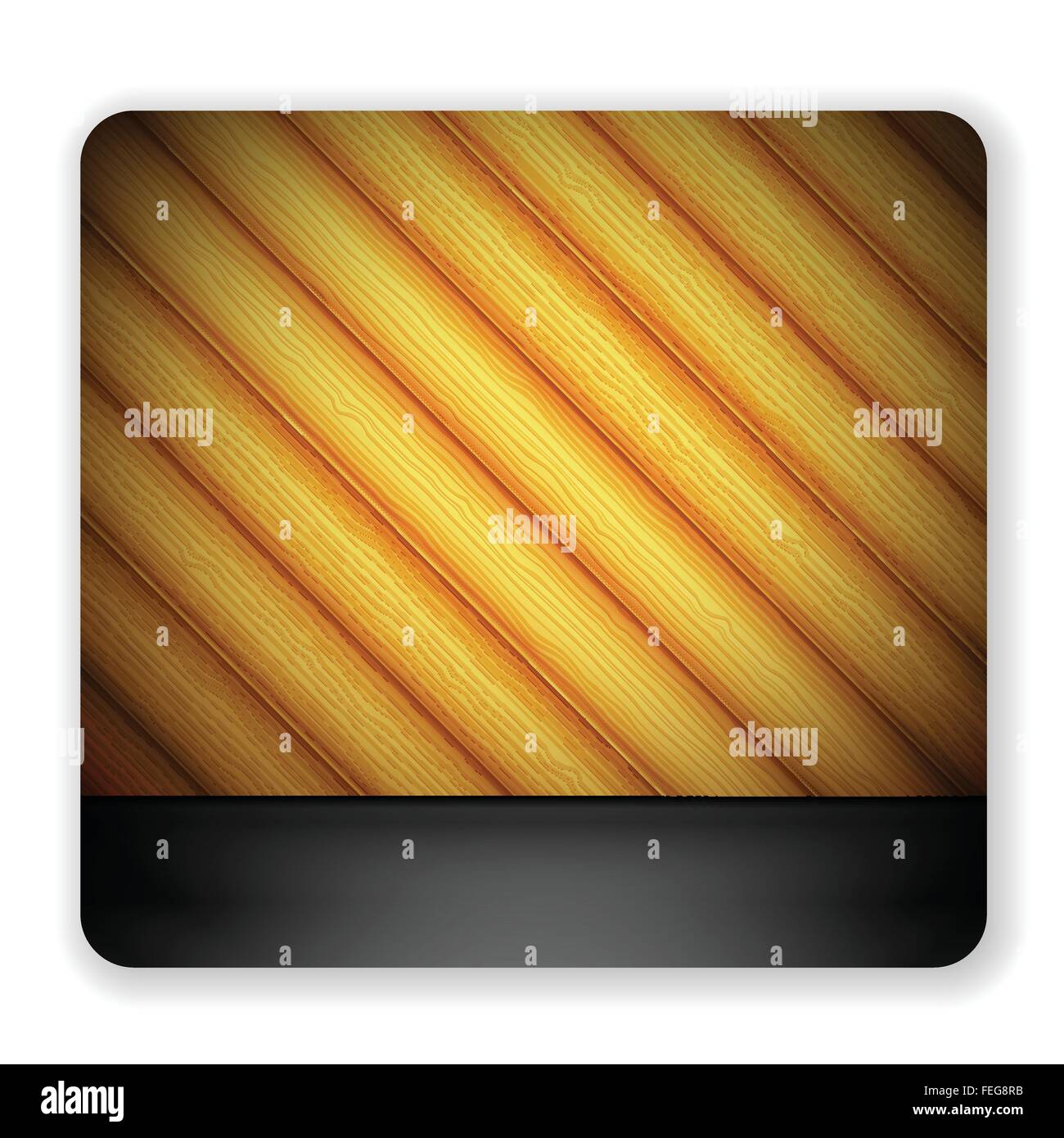 Wooden icon on a white background Stock Vector Image & Art - Alamy