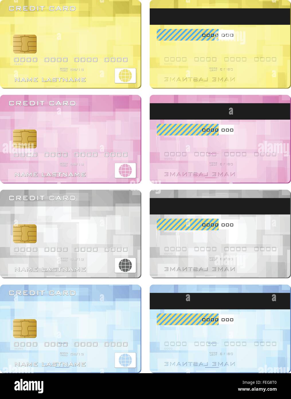 Globe credit card on Stock Vector Images - Alamy