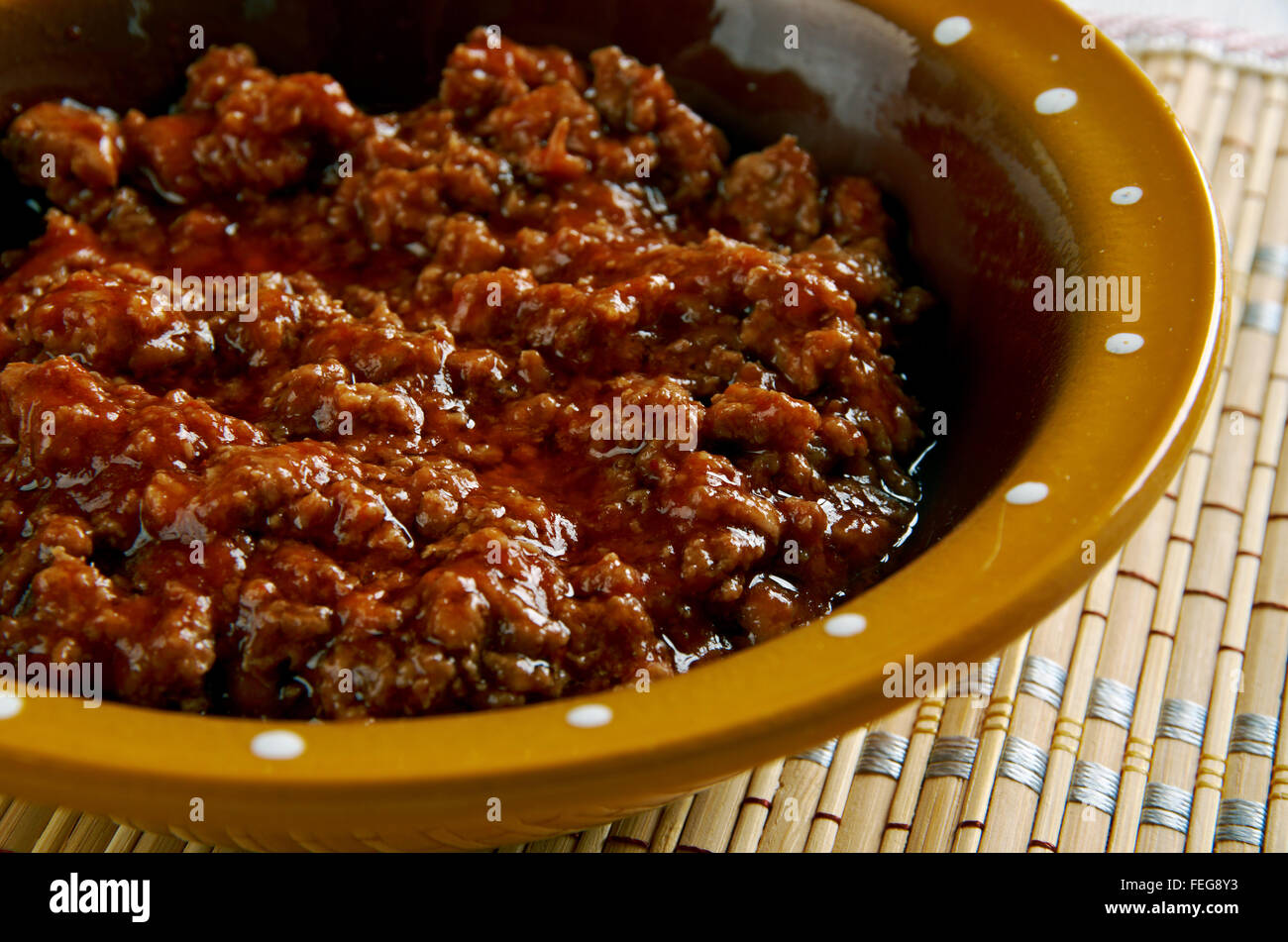 Texas Bowl of Red. american cuisine Stock Photo - Alamy