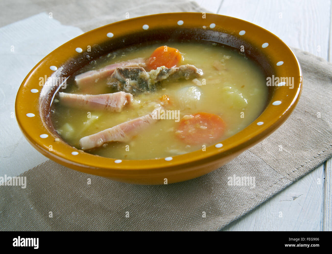 Traditional Dutch Pea Soup - Snert Stock Photo - Alamy