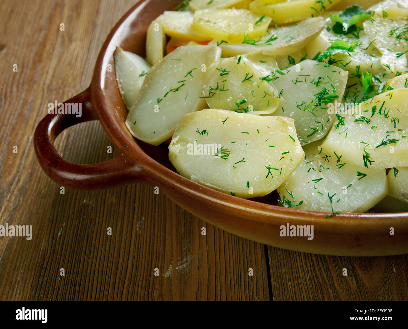 Potato Musaka - dish popular in Balkan and Mediterranean Stock Photo ...