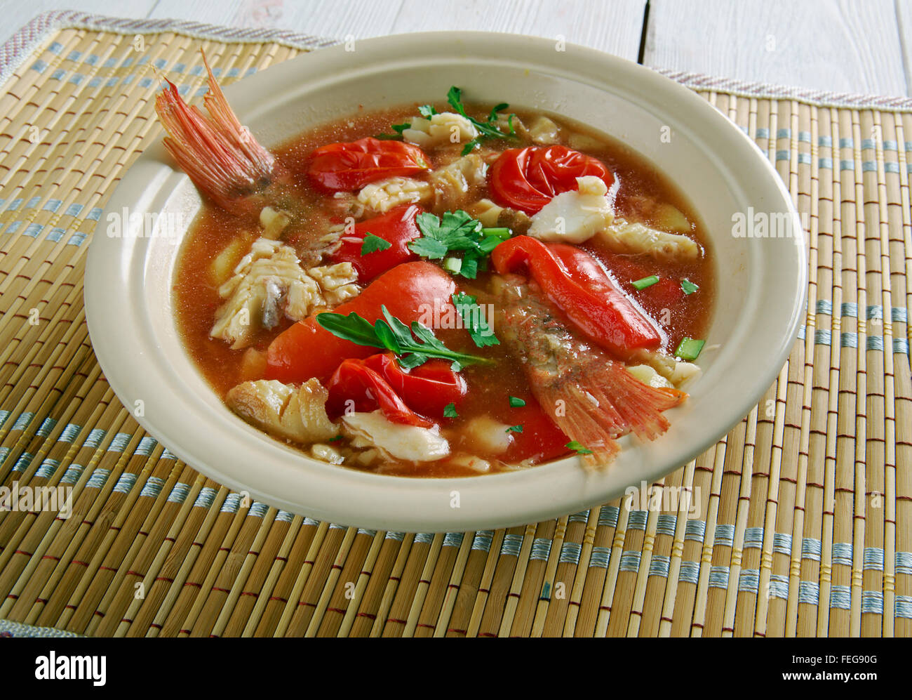 Conch soup - Jamaican Style,What's Cooking America Stock Photo - Alamy
