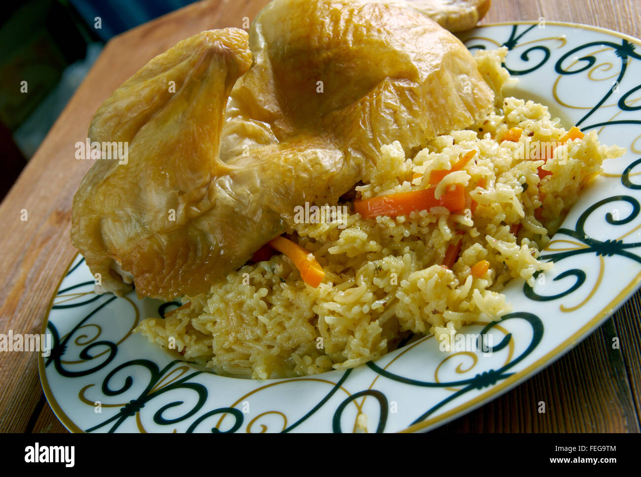 Chicken Kabsa - mixed rice dishes that originates in Yemen.Middle ...