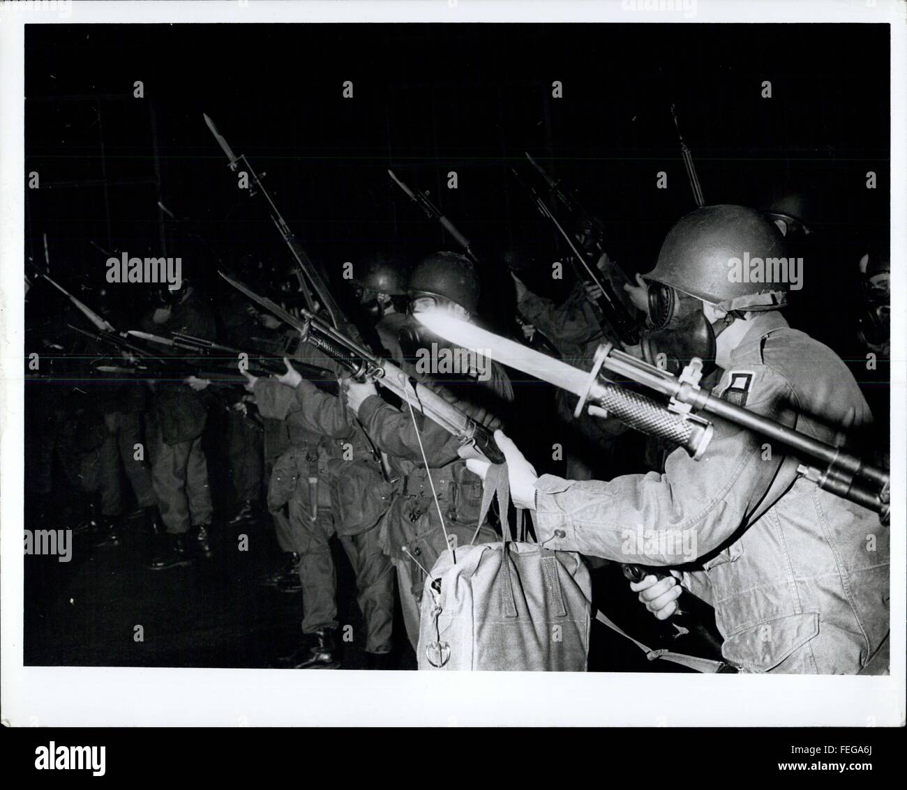 1970 - The National Guard during the night demonstrations in New Haven ...