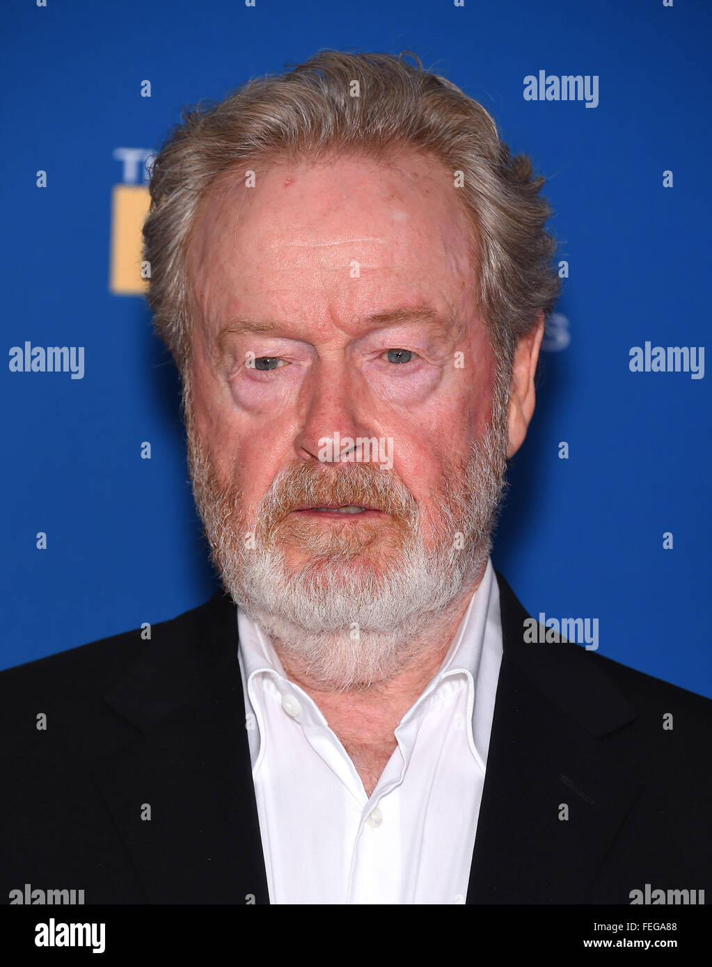 Century City, California, USA. 6th Feb, 2016. Ridley Scott arrives for ...