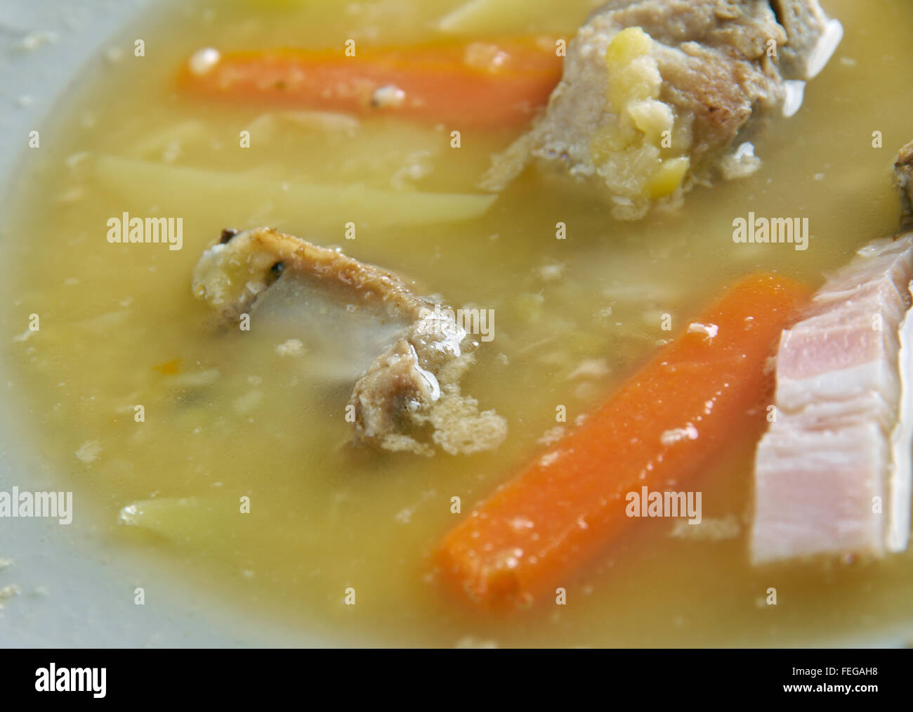 Traditional Norwegian Pea Soup - ertesuppe Stock Photo - Alamy