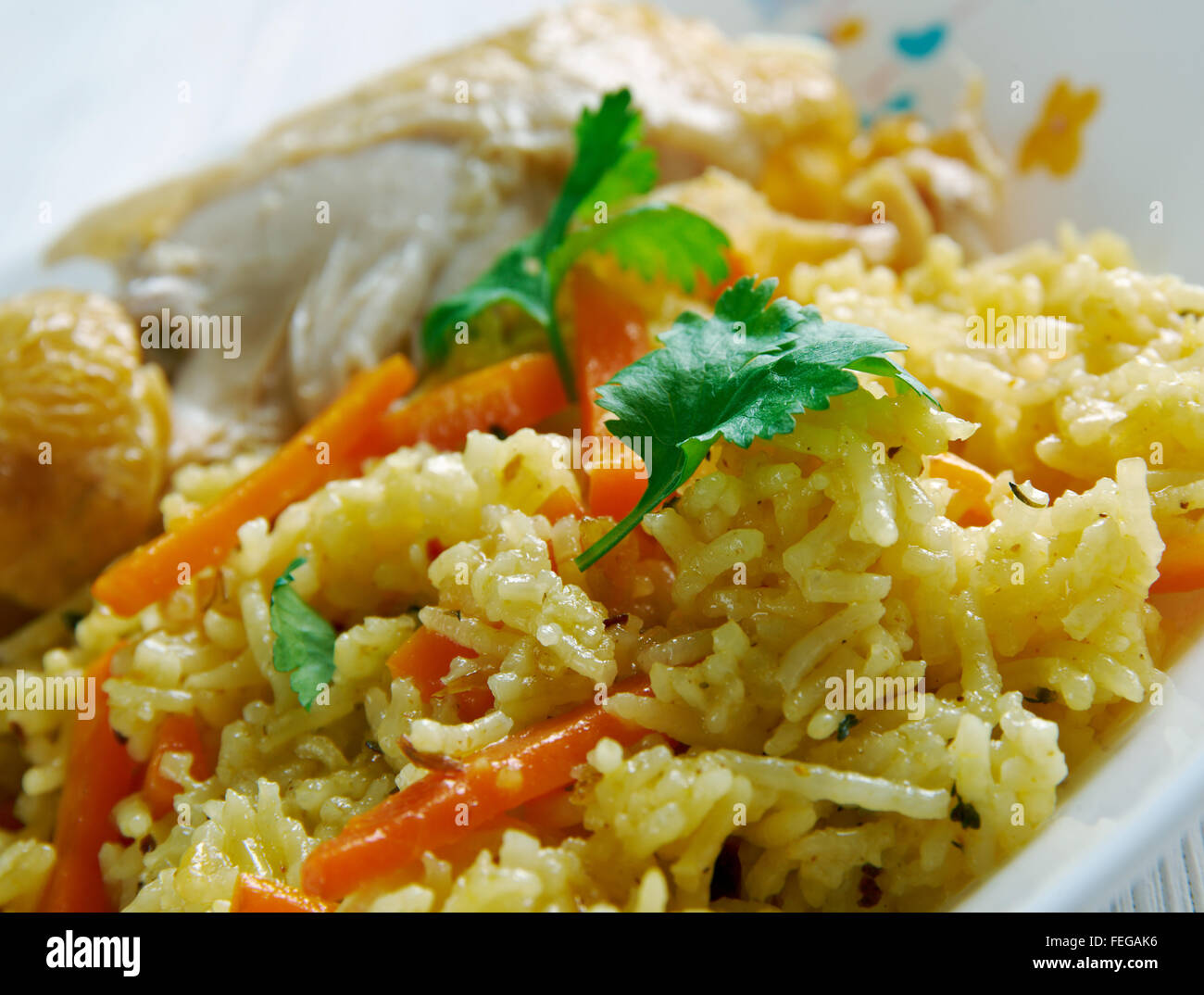 Kenyan Chicken biryani - similar Indian biryan.African cuisine Stock ...