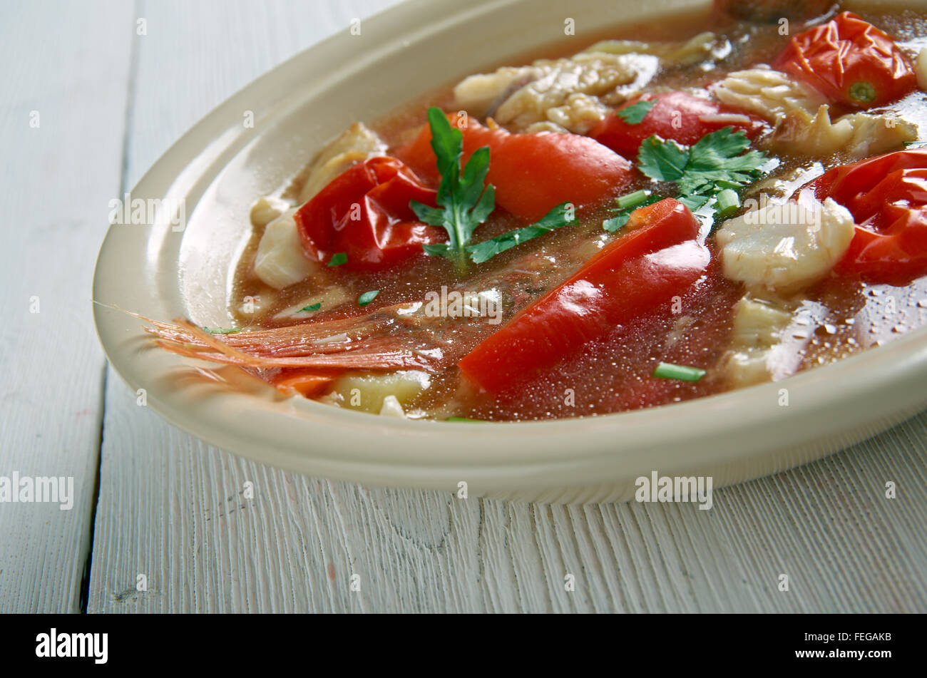 Conch soup - Jamaican Style,What's Cooking America Stock Photo - Alamy
