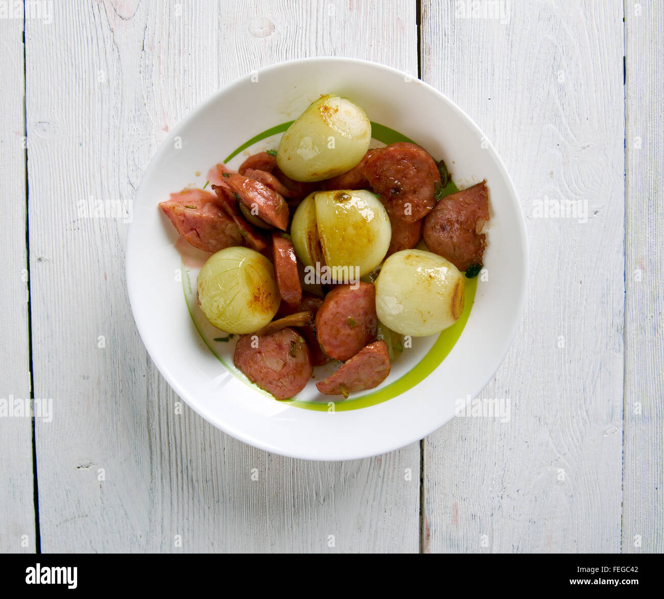 Agrodolce traditional sweet and sour sauce in Italian cuisine.sausage ...