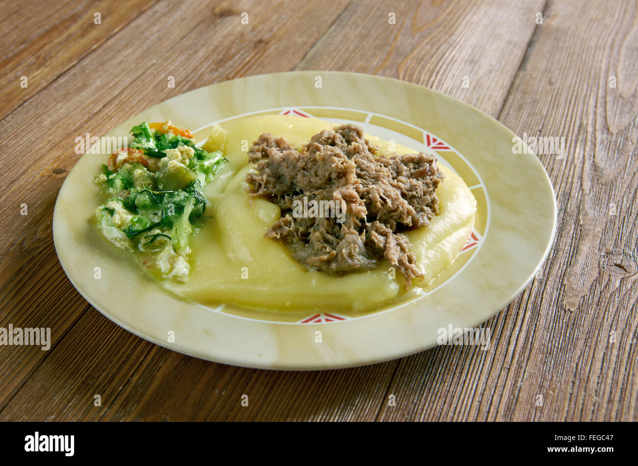Seswaa - African beef stew. national dish of Botswana Stock Photo - Alamy
