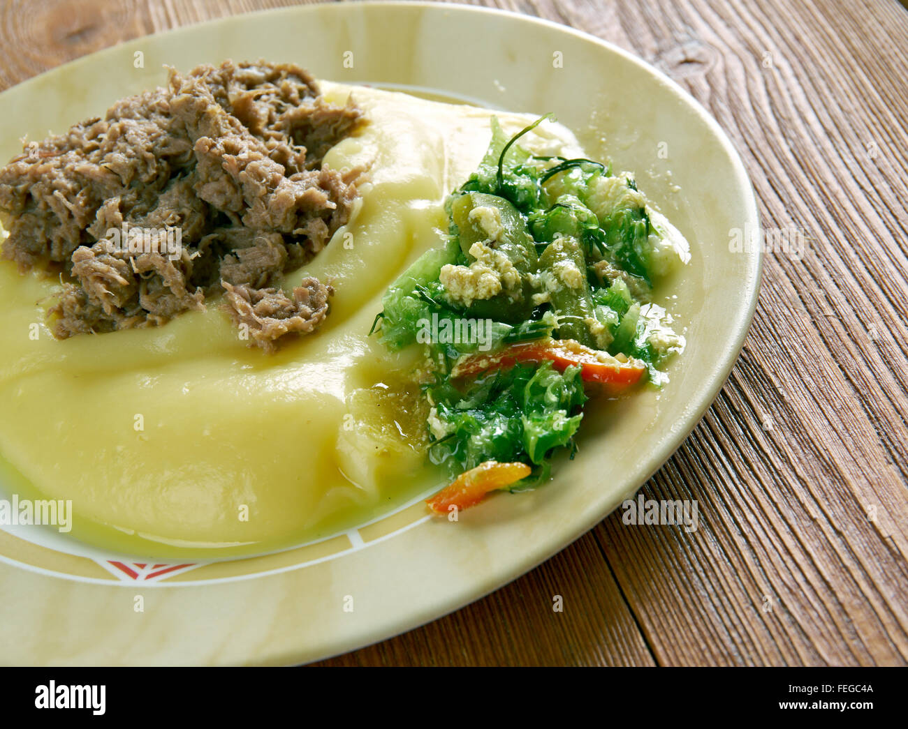 Seswaa - African beef stew. national dish of Botswana Stock Photo - Alamy
