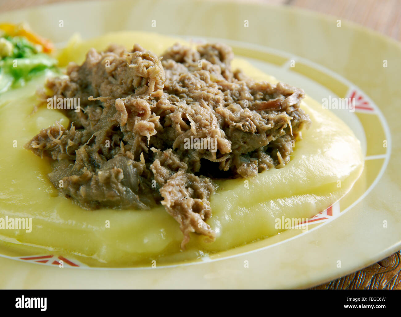 Seswaa - African beef stew. national dish of Botswana Stock Photo - Alamy