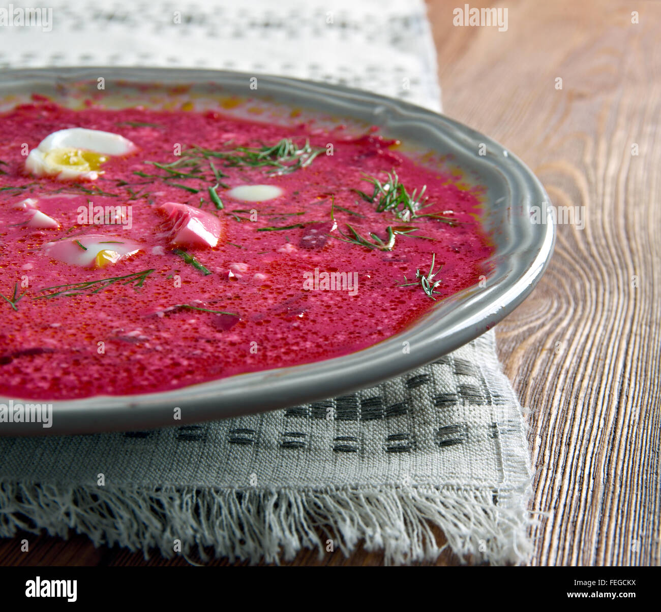 Saltibarschai Lithuanian cold Beet Soup Stock Photo - Alamy