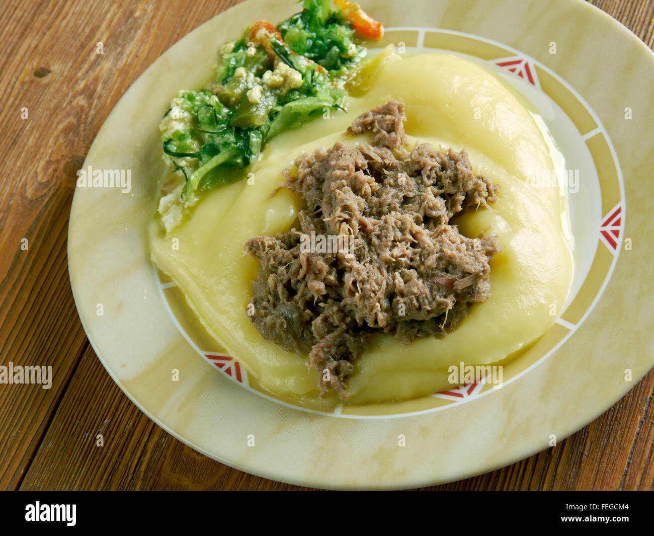 Seswaa - African beef stew. national dish of Botswana Stock Photo - Alamy