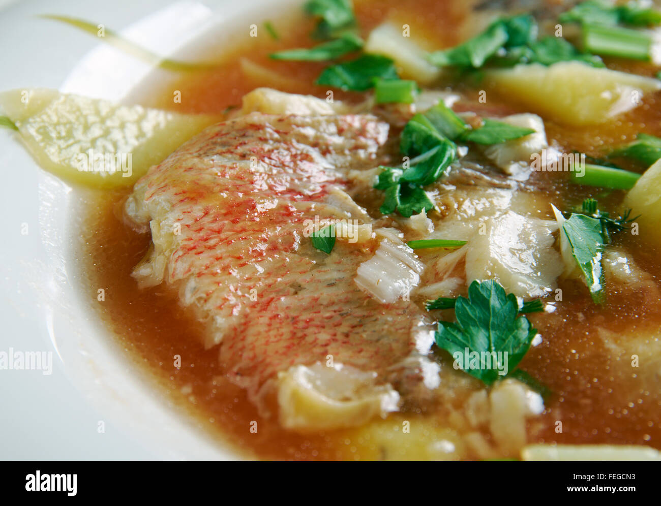 Aljotta - Maltese traditional fish soup Stock Photo - Alamy