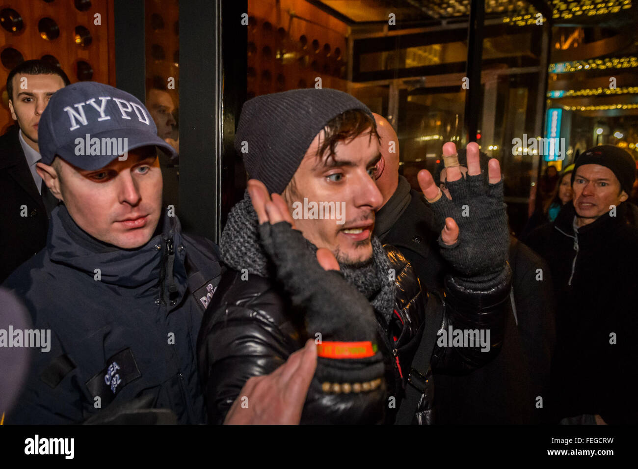 New York, United States. 06th Feb, 2016. A man named Connor Hicks was ...