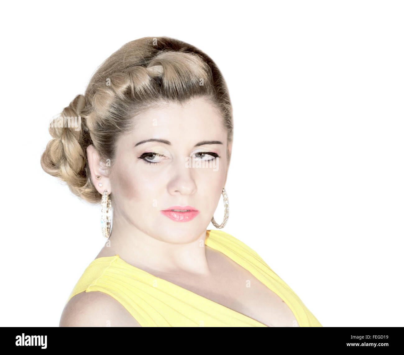 Portrait face demure hi-res stock photography and images - Alamy