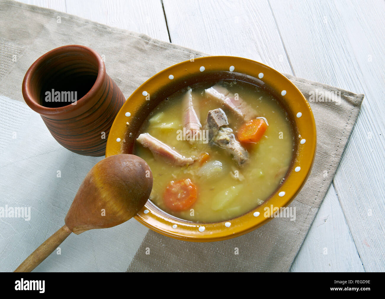 Traditional Dutch Pea Soup - Snert Stock Photo - Alamy
