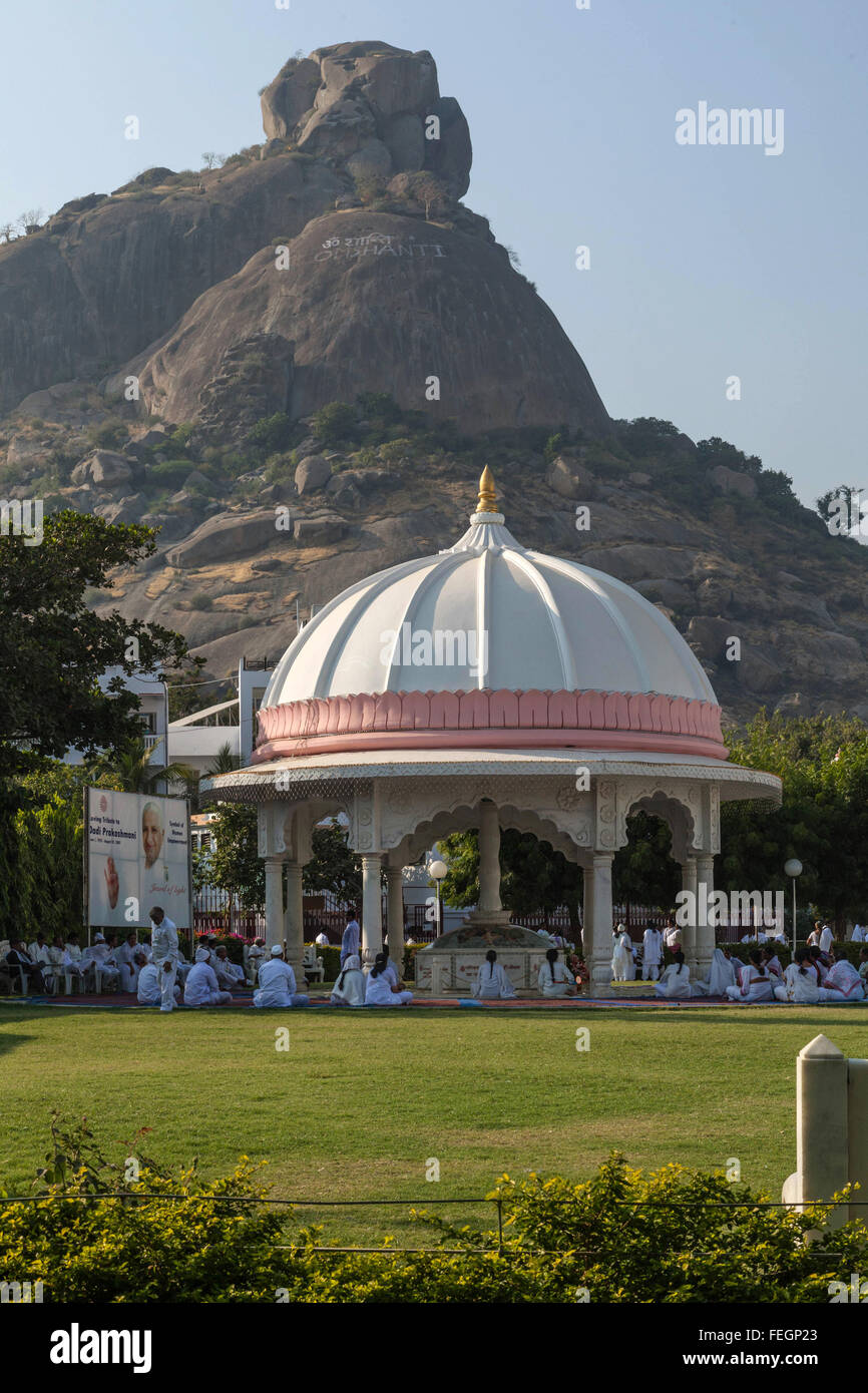 The grounds of the Brama Kumaris Ashram in Mount Abu Road, Rajasthan ...