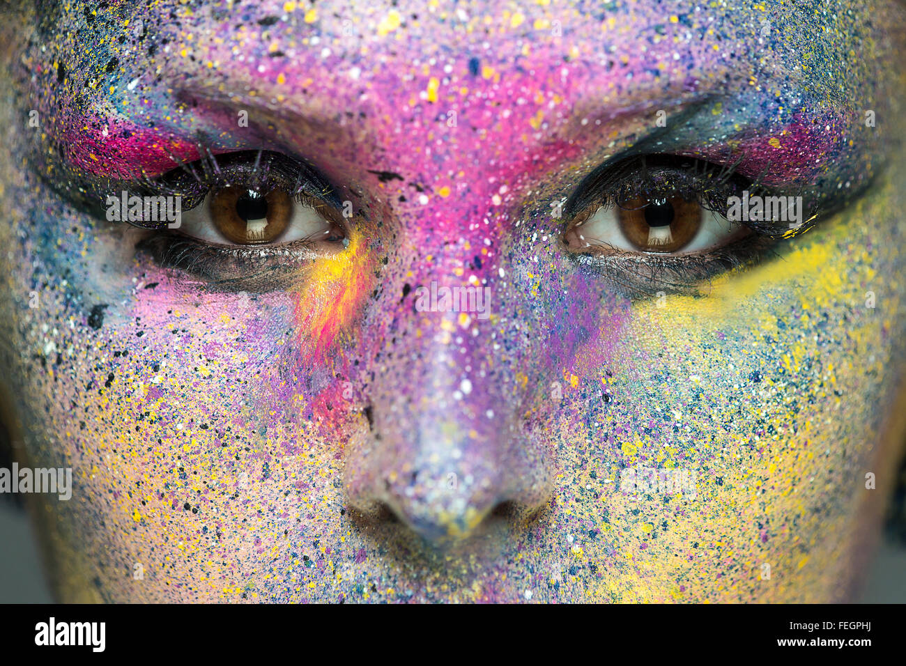 Beauty, partial portrait of young woman Stock Photo - Alamy