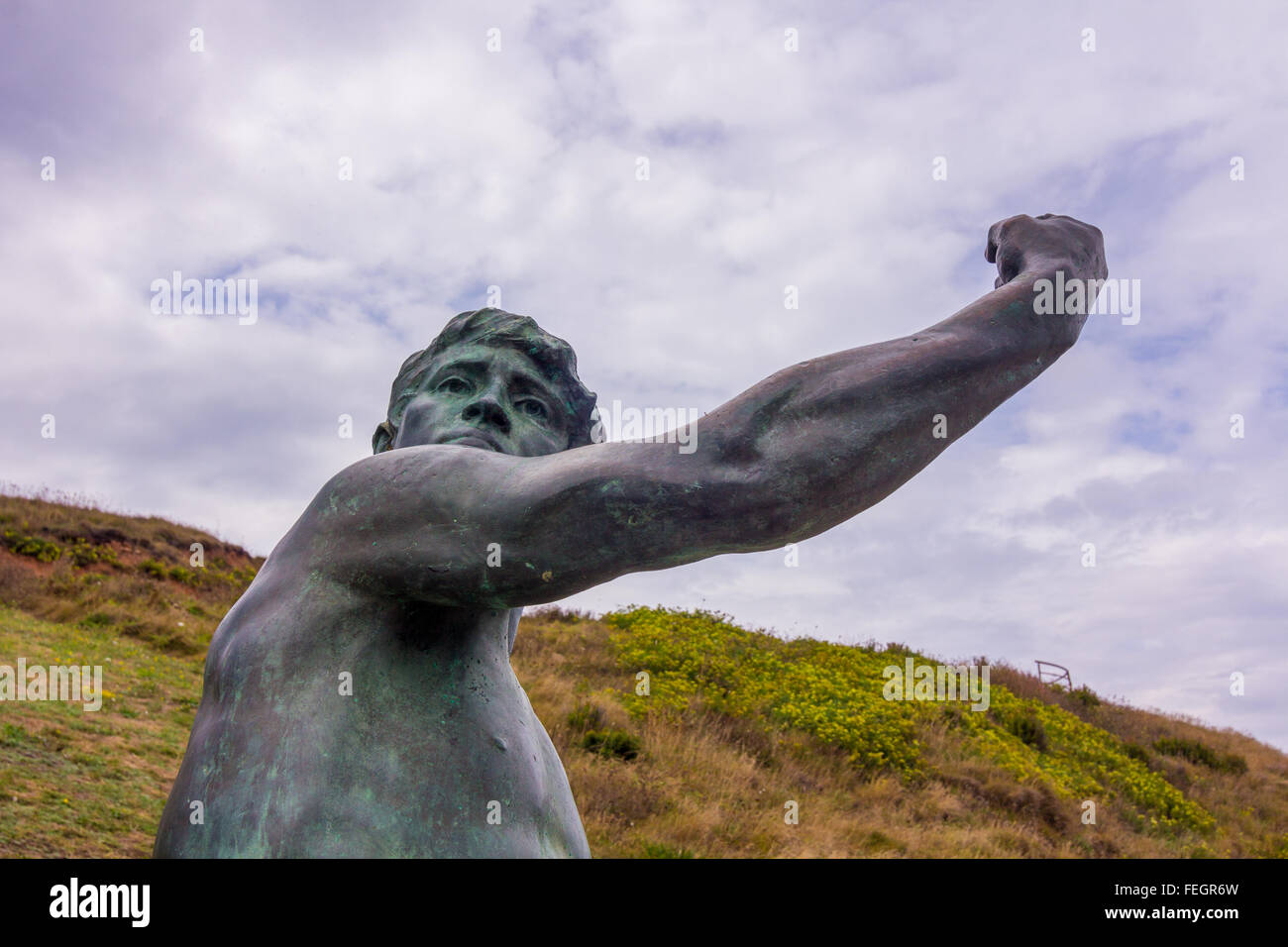 Bronze statue of a young man hi-res stock photography and images - Alamy