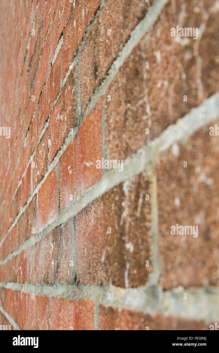 Brick wall in perspective view in high contrast style Stock Photo - Alamy
