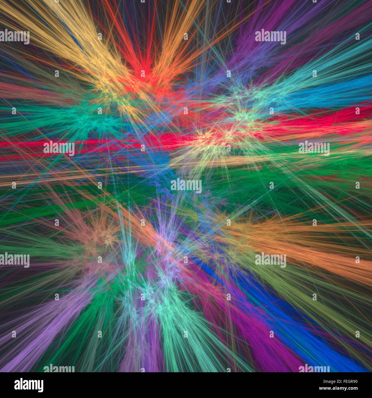 Abstract fractal background with various color lines Stock Photo - Alamy