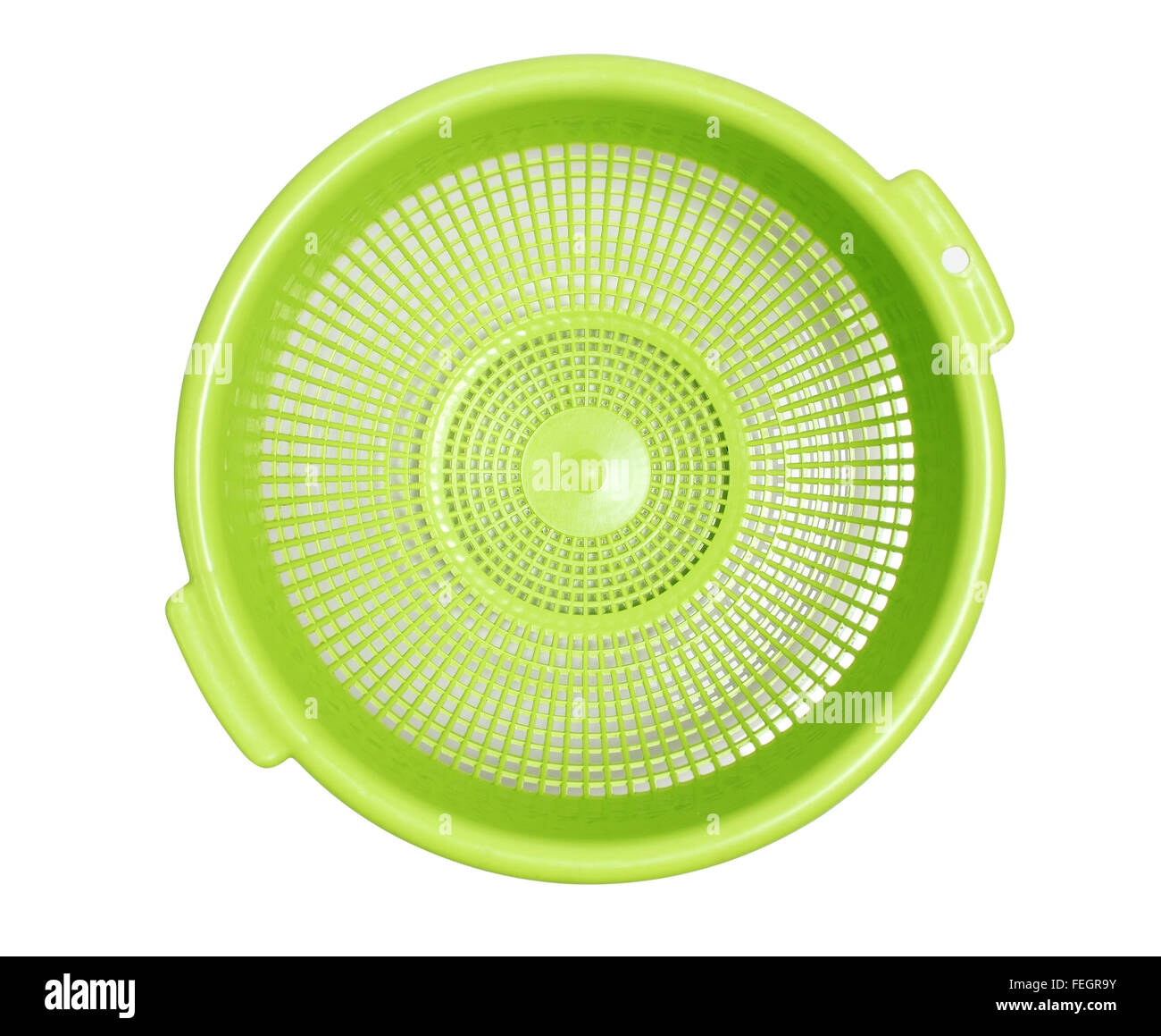 Plastic Colander. Isolated with clipping path Stock Photo - Alamy