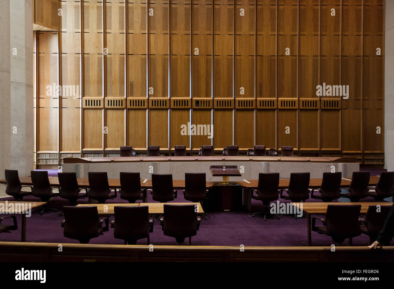 Interior of the High Court of Australia Canberra ACT Australia Stock ...