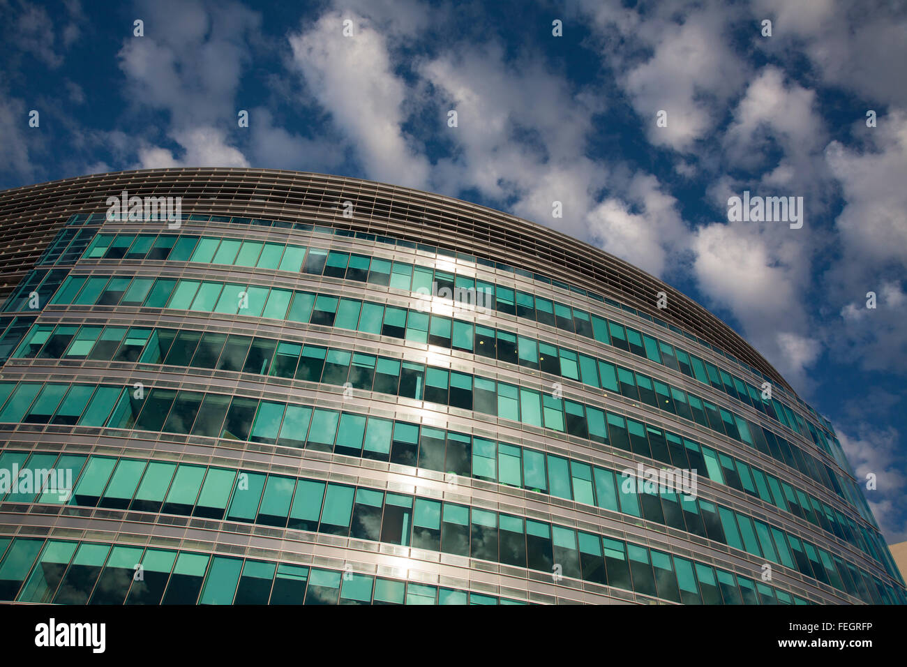 Detail of commercial building on Marcus Clarke St Civic Canberra ACT ...