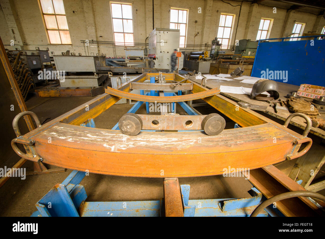 Industrial building with machines Stock Photo - Alamy